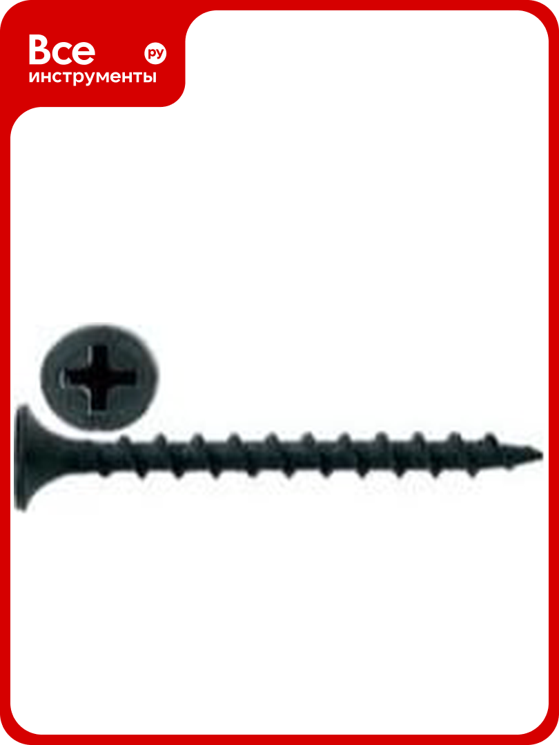 Саморез Крепстор 3,5х41 оксидированный по дереву (редкий шаг) 1 кг 4665316949755