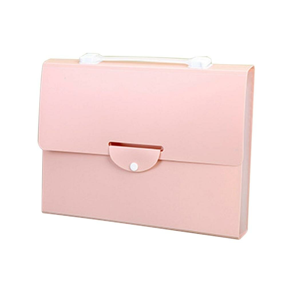 Расширяющаяся папка-органайзер с 13 карманами, Розовый