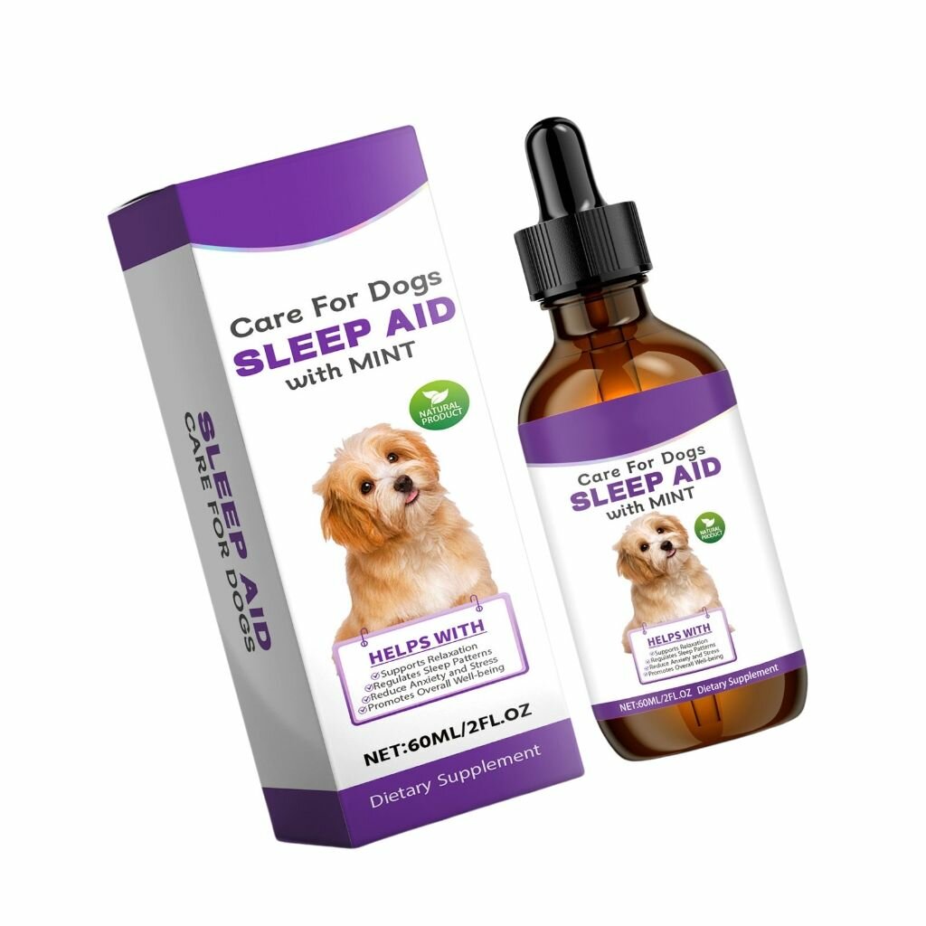 (1 флакон) 60 мл снотворных капель для ухода за собаками (ночные)