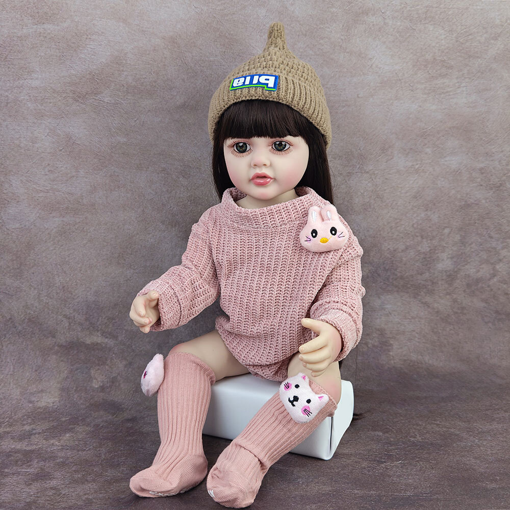 202655 см Виниловая кукла Реалистичная кукла-реборн Маленькая девочка Фигурка Подарок на День детей День рождения