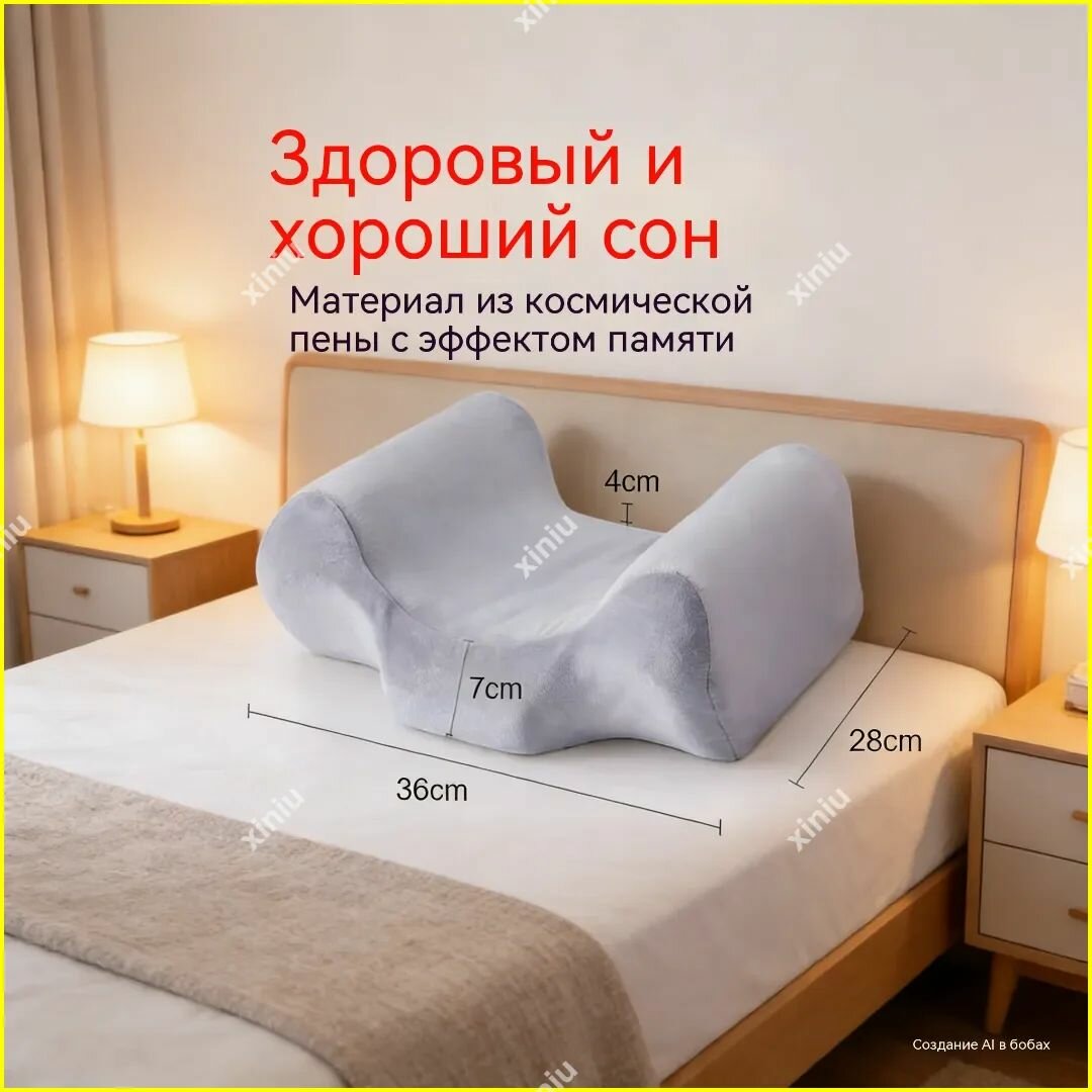 Ортопедическая подушка 27x36см, высота 7.1 см