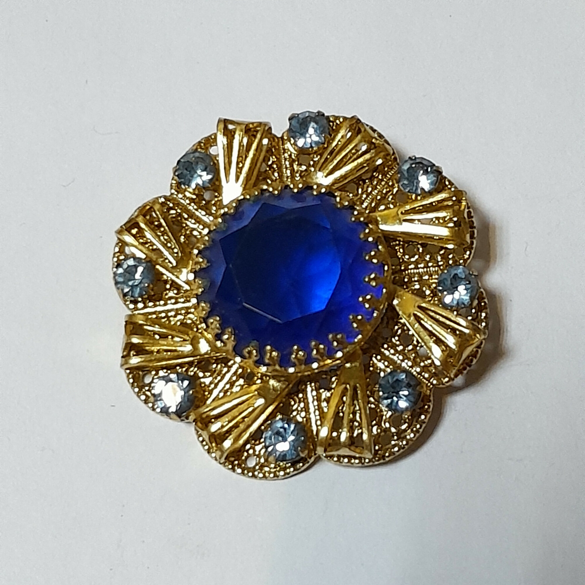 Брошь - бижутерия 4 см, винтаж, Чехословакия.