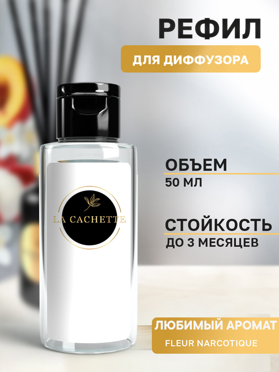 Сменная жидкость для диффузора/рефил U029 Fleur Narcotique, 50мл