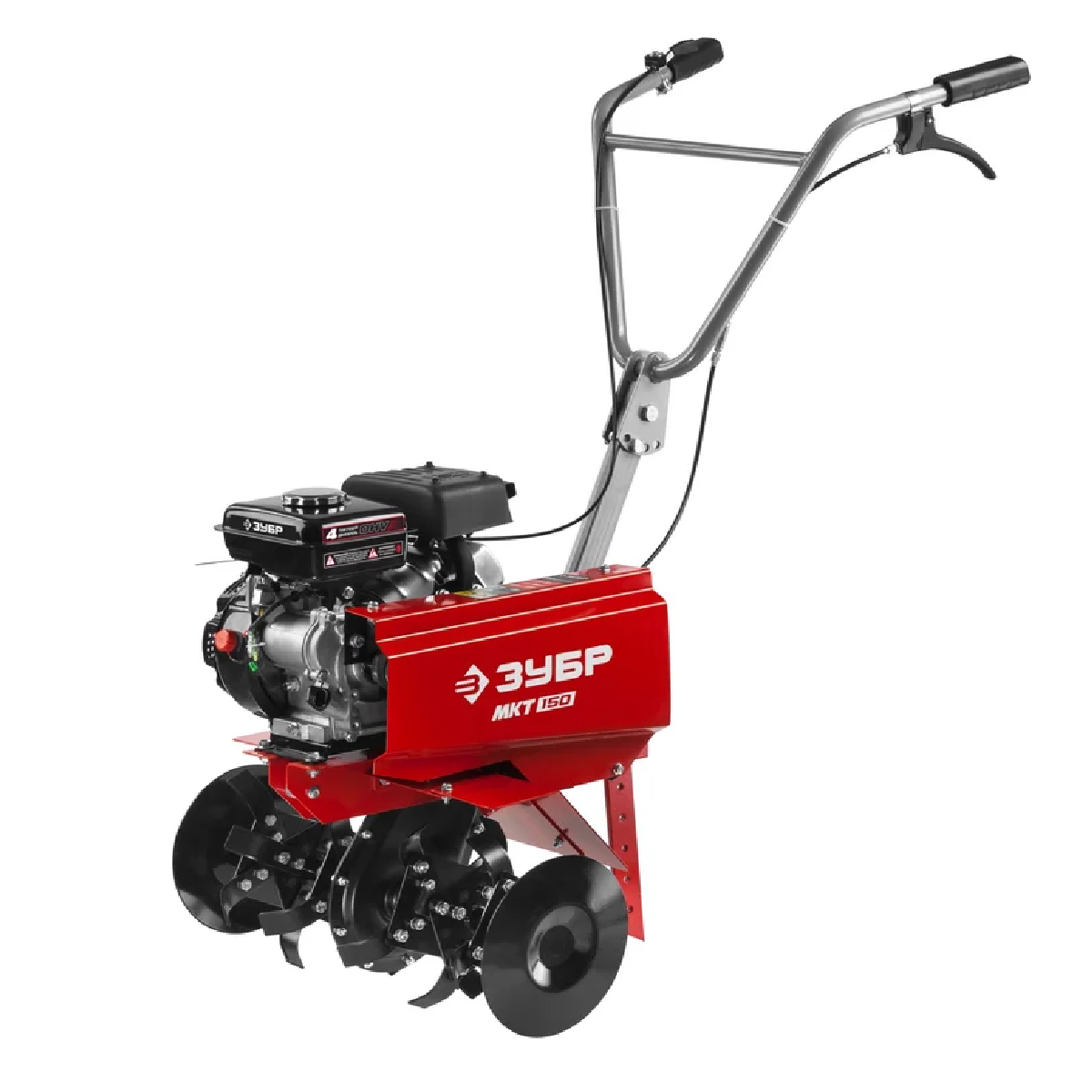 Культиватор бензиновый ЗУБР МКТ-150, 2200 Вт, 3 л. с, красный/черный