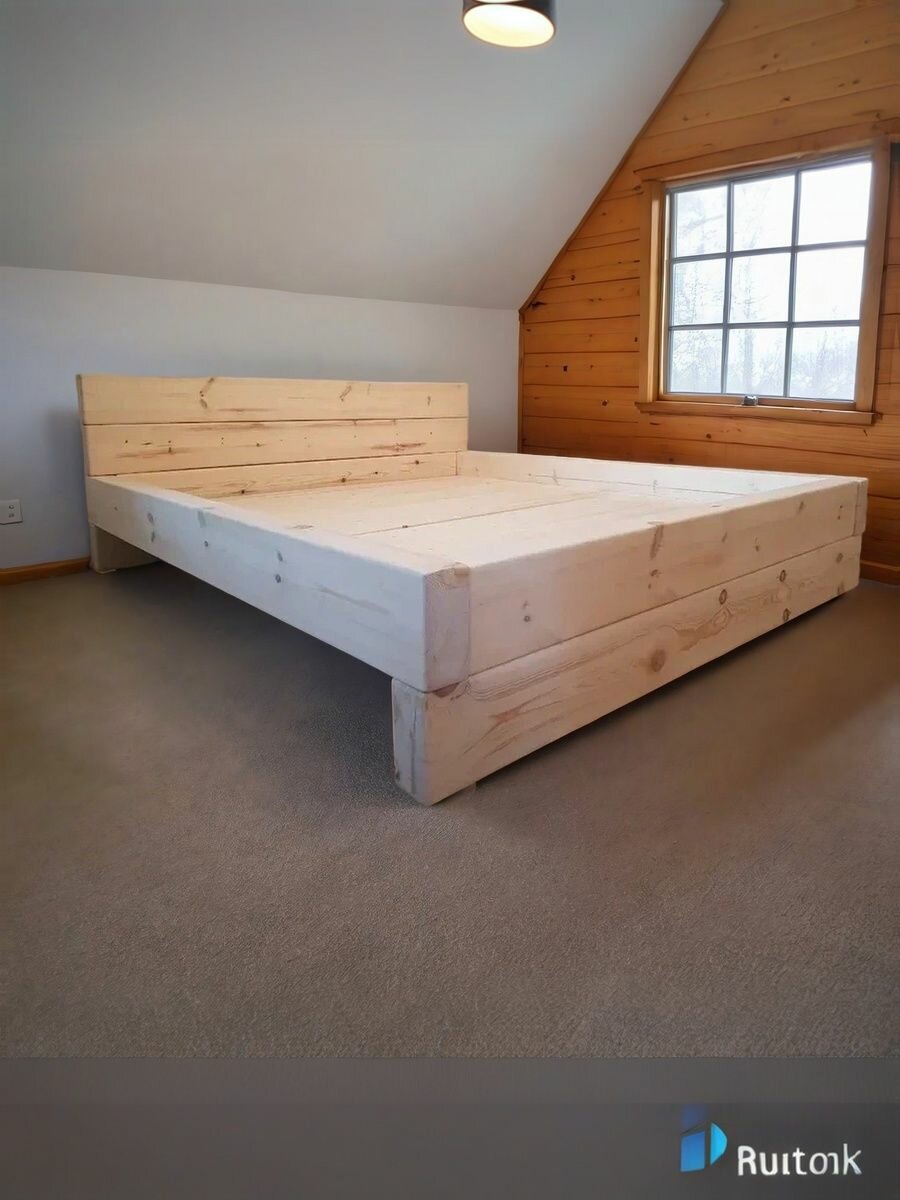 Кровать из натурального древесного массива "Элитная Высокая"