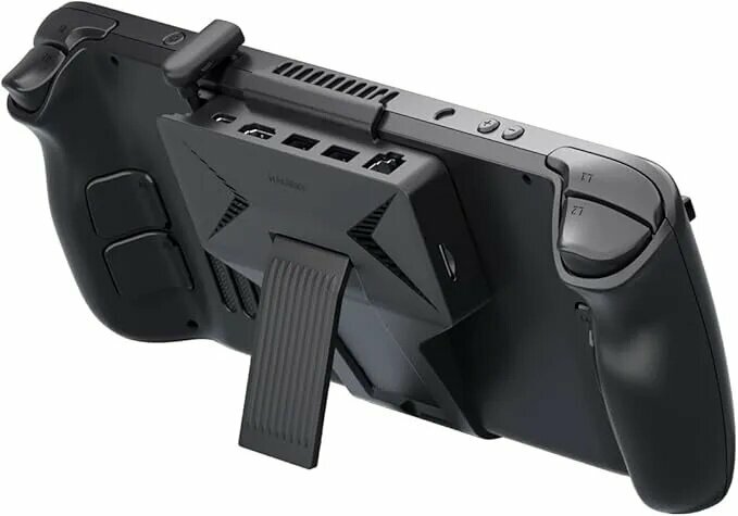 Hagibis Док-станция Steam Deck, док-станция USB-C 6-в-1 для SteamDeck OLED, с блоком питания мощностью 100 Вт, HDMI 4K при 60 Гц, портом RJ45 1000 Мбит/с, 2 портами USB 3.0 и картридером Micro SD