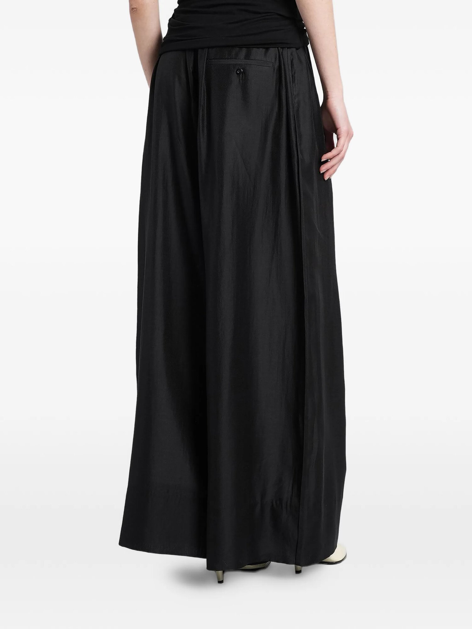 Брюки Entire Studios Drawstring wide-leg palazzo trousers, размер 44 — фото 1