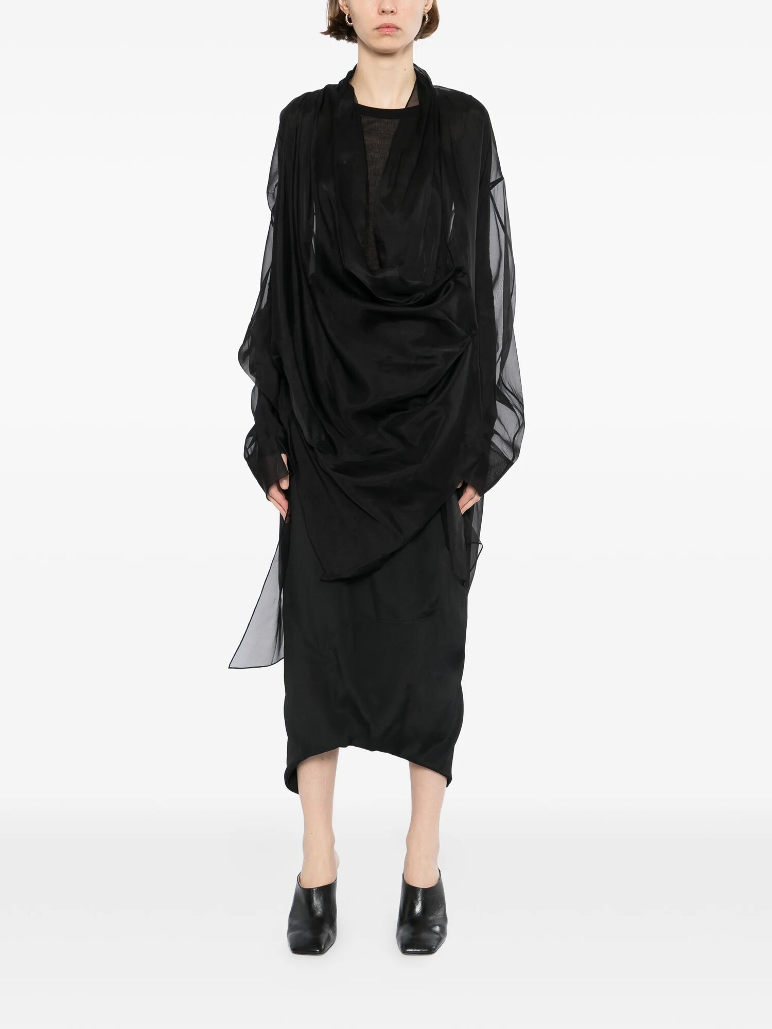 Блуза , размер 42, black / black — фото 1