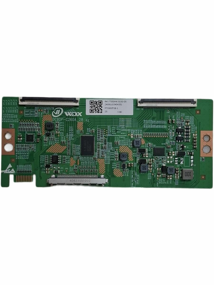 Плата T-Con (PT550GT08-1), для телевизора Tuvio TD55UFBSV1 P: PT550GT08-1 ver1.0