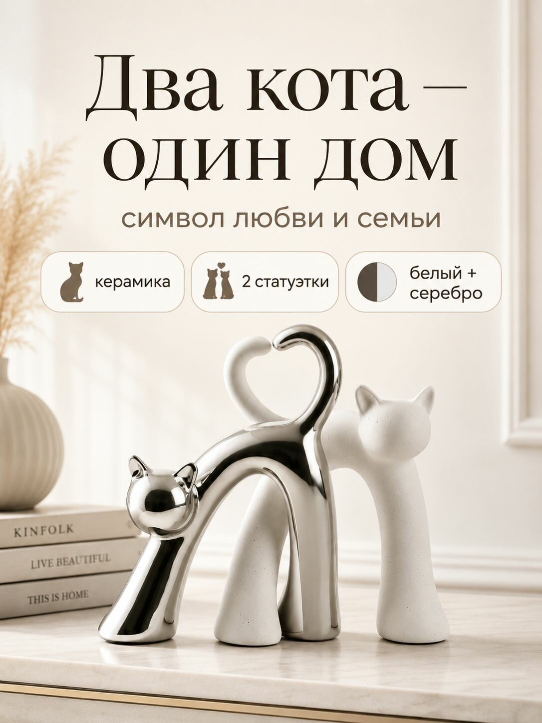 Декоративные статуэтки, декор для дома, подарочный набор