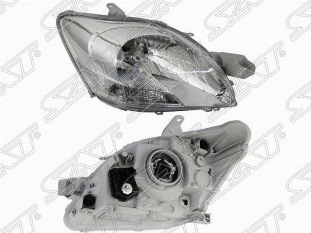 Фара SAT ST-212-11L4R Toyota Belta 05-12, Yaris 05-13 справа/ Галоген/ под электрокорректор/ 4D SED