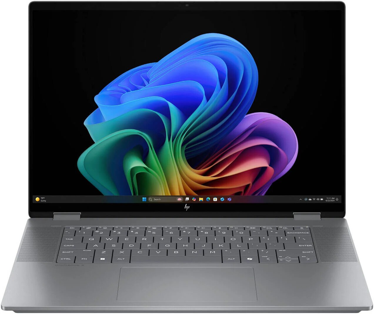 Ноутбук HP OmniBook X Flip 16 (Ryzen AI 5, 16 ГБ, 512 ГБ, сенсорный, Win 11) Серый