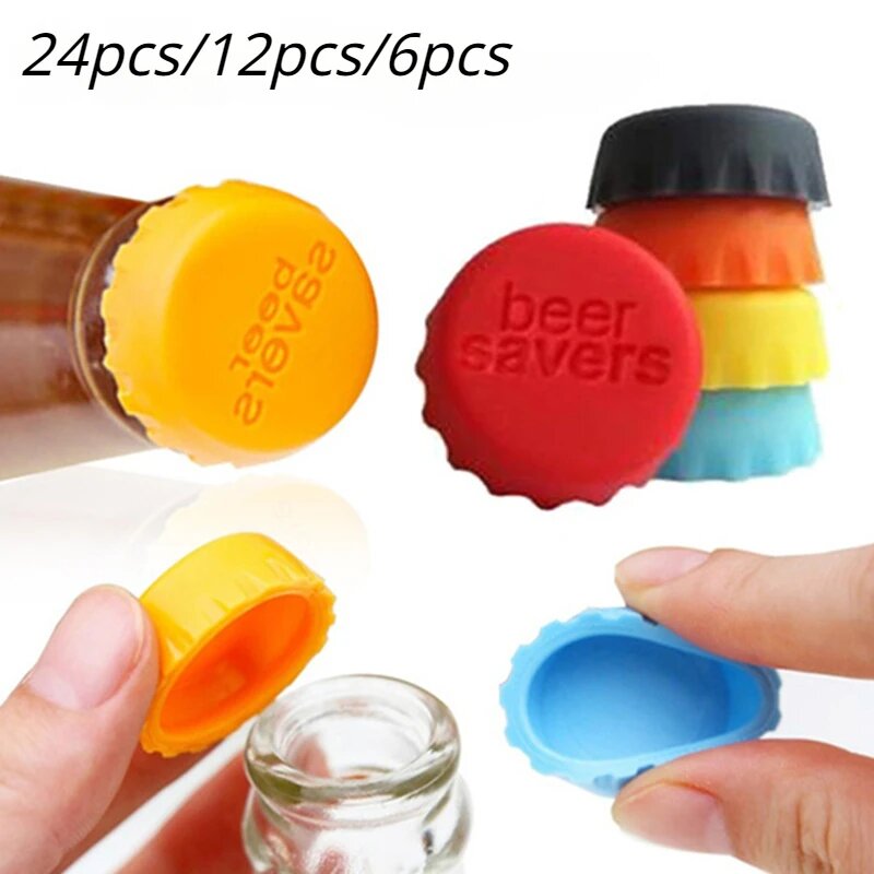 Силиконовые крышки для бутылок, набор 6 штук, Multicolor