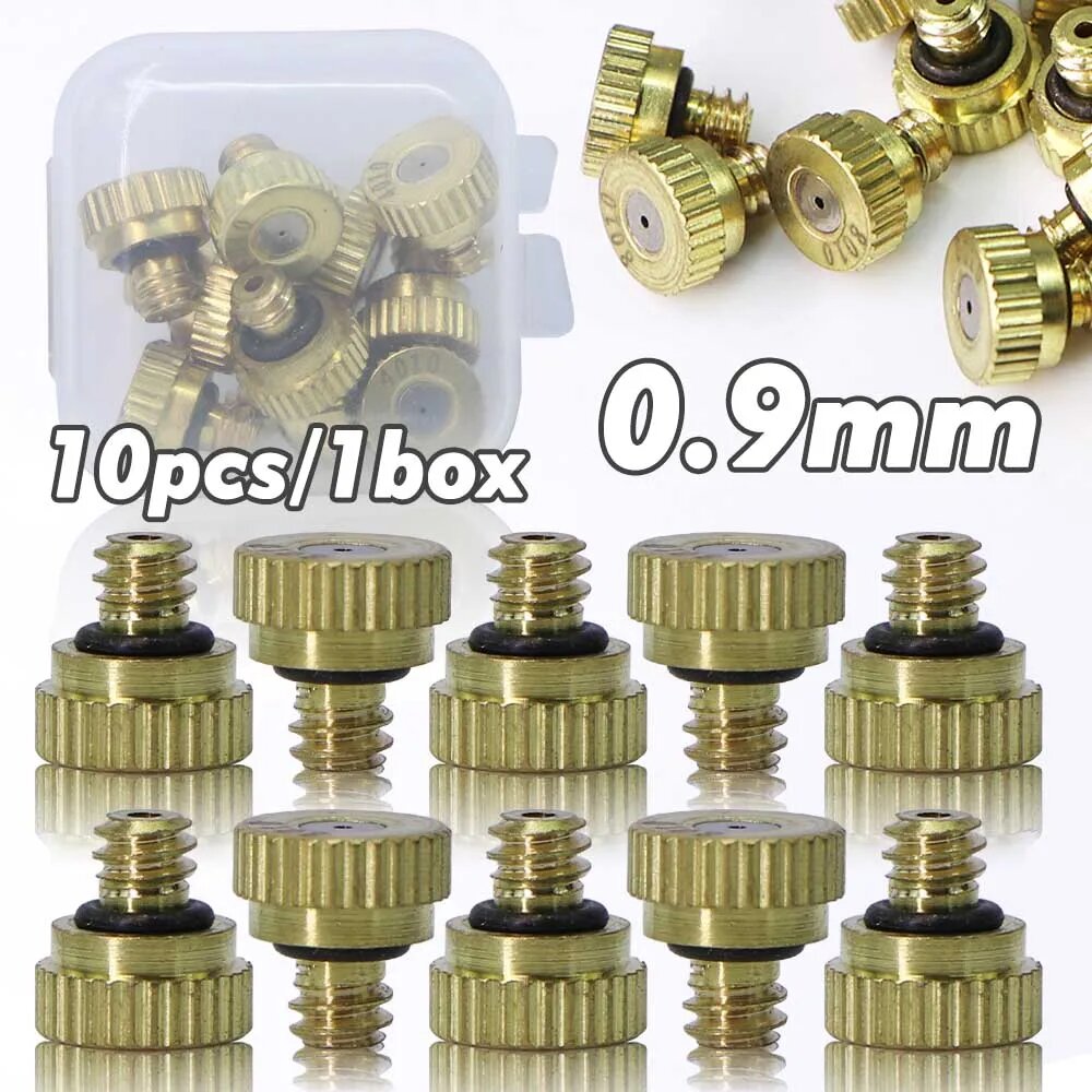 Металлические распылительные насадки MUCIAKIE 0,1-1,0 мм 0.9mm-10pcs