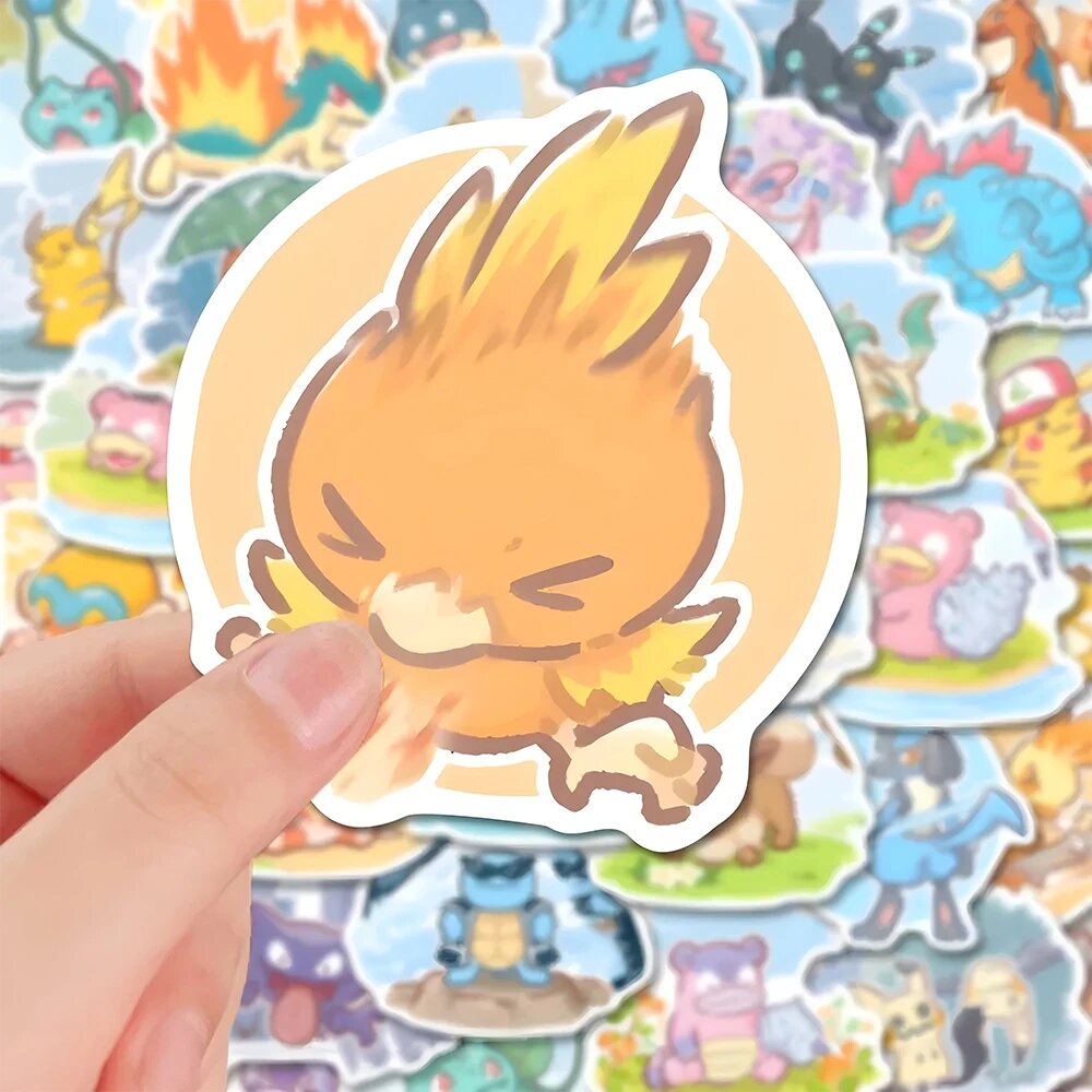 Наклейки Pokemon Пикачу, 63PCs