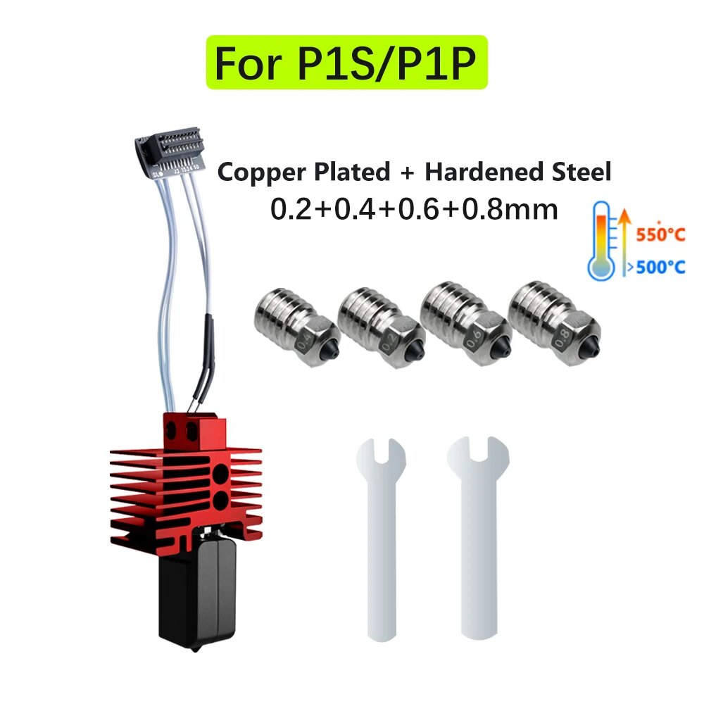 JUUPINE Горячий конец для Bambu Lab P1s P1 Hotend-J2468