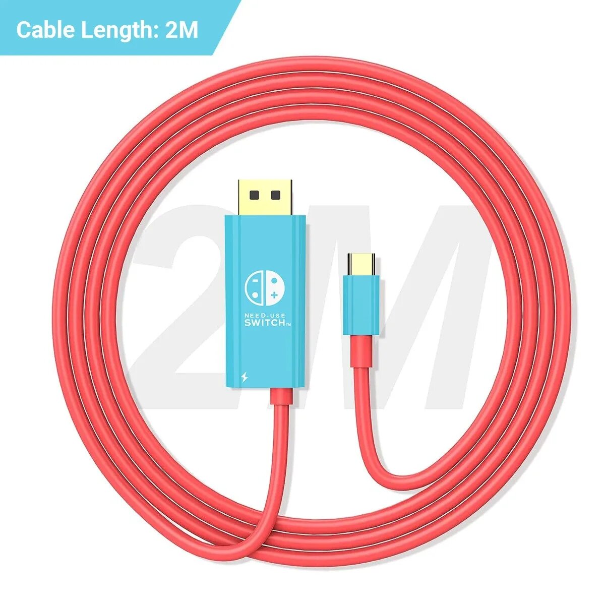 Кабель USB Type C - HDMI 2 м 4K 100 Вт