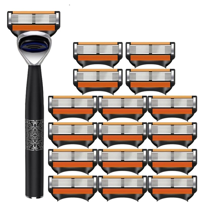 Лезвия для бритвы из нержавеющей стали 1 handle 16 blades