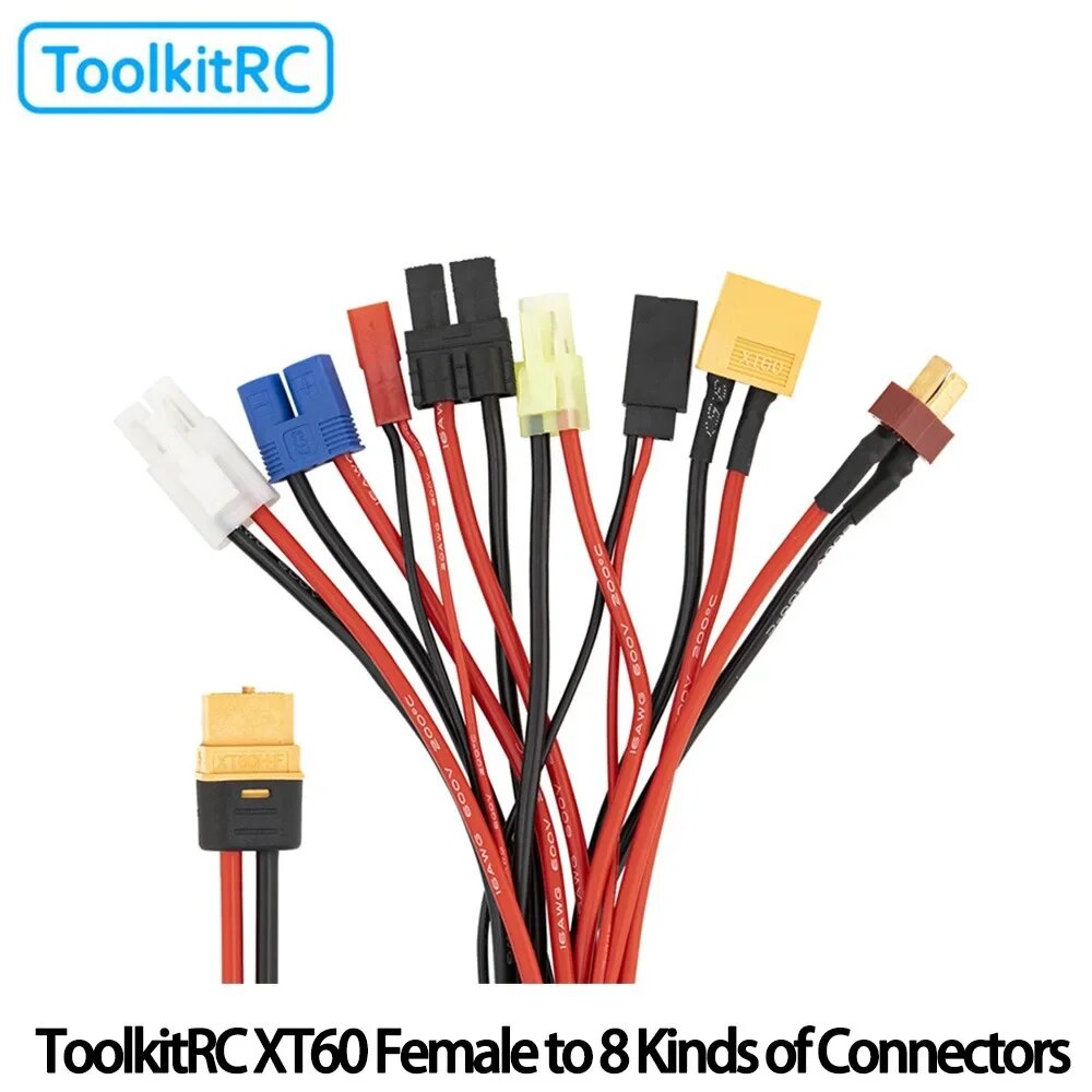 ToolkitRC XT60 Female to 8 Connectors