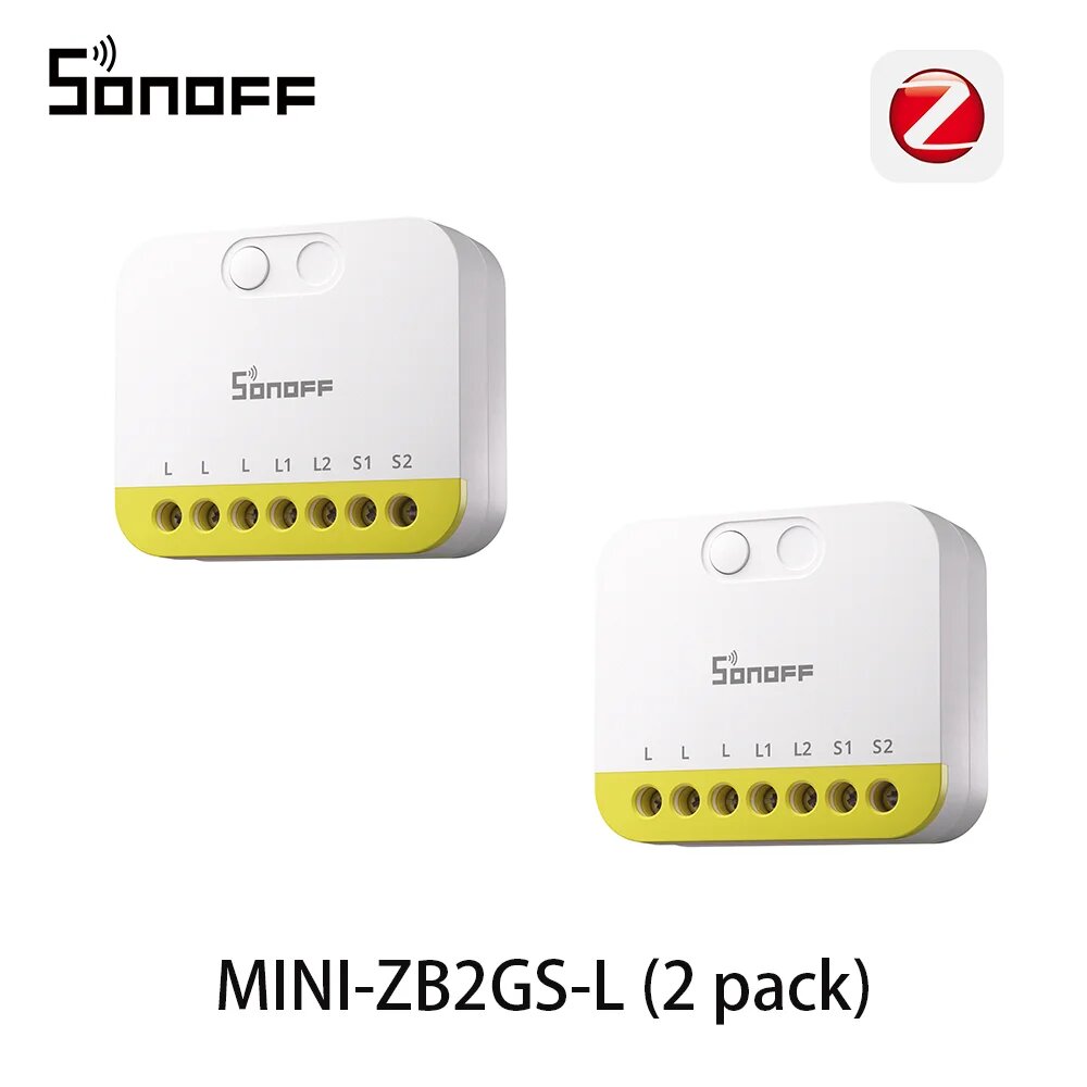 SONOFF MINI-ZB2GS-L (2 pack) Zigbee умная розетка