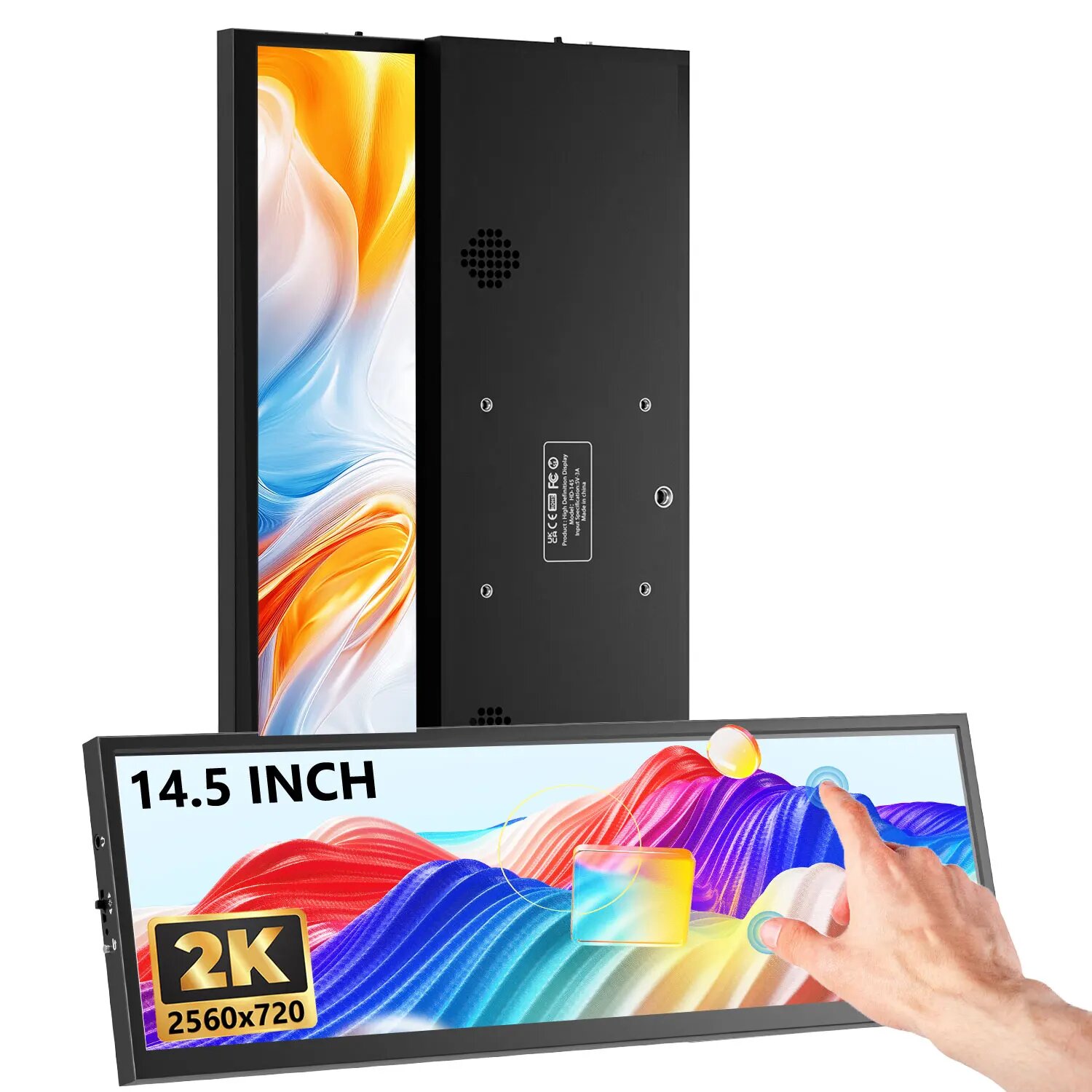 14,5-дюймовый сенсорный монитор IPS 2K USB-C для ПК