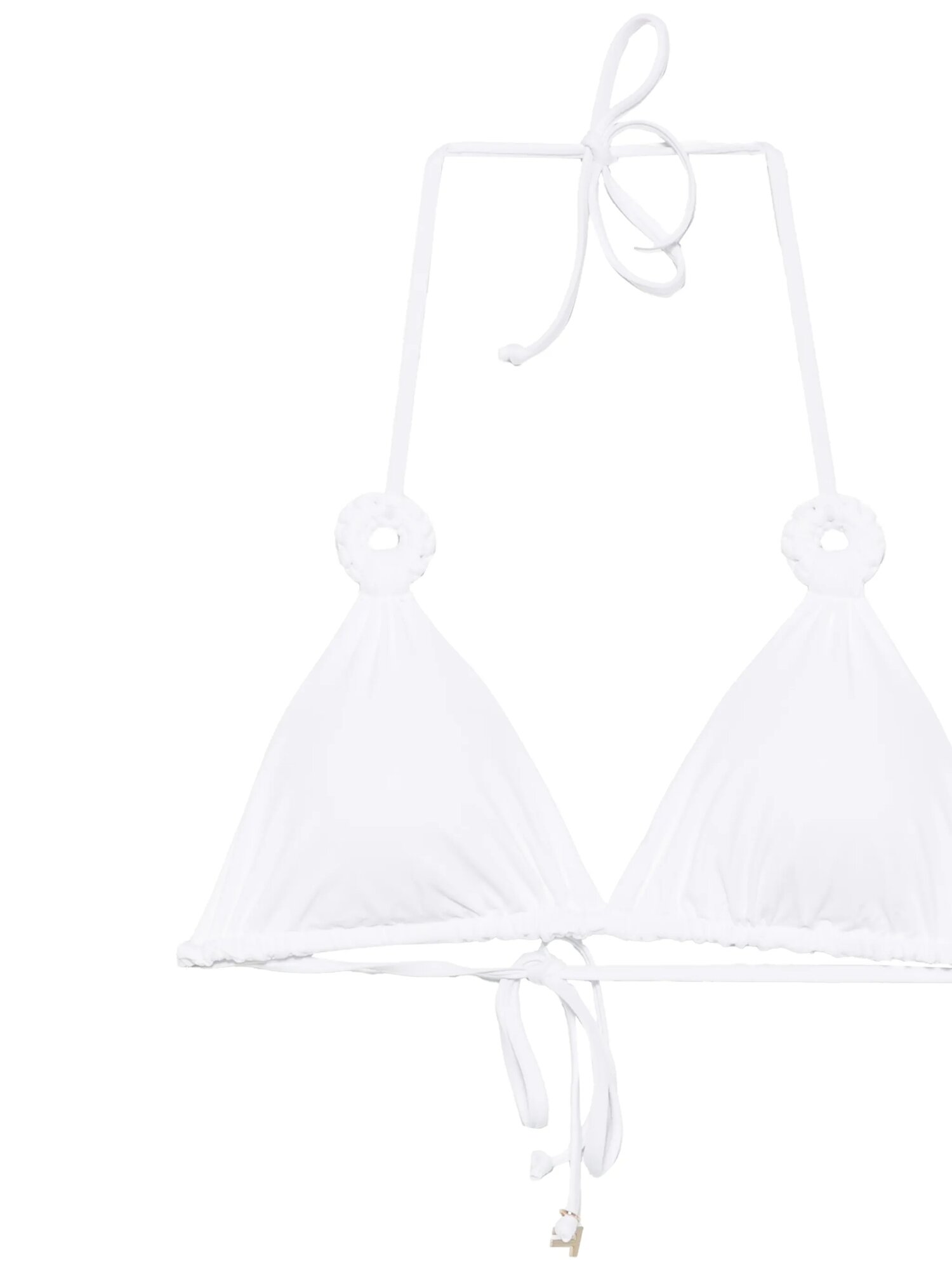 Купальник Fisico Triangle-cup bikini, размер 40, бежевый/белый — фото 1