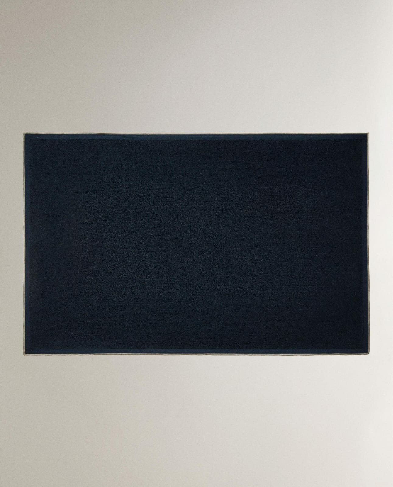 Коврик для ванной zara home с декоративной строчкой, Granatowy, 50 x 80 см 8540/015/401-54