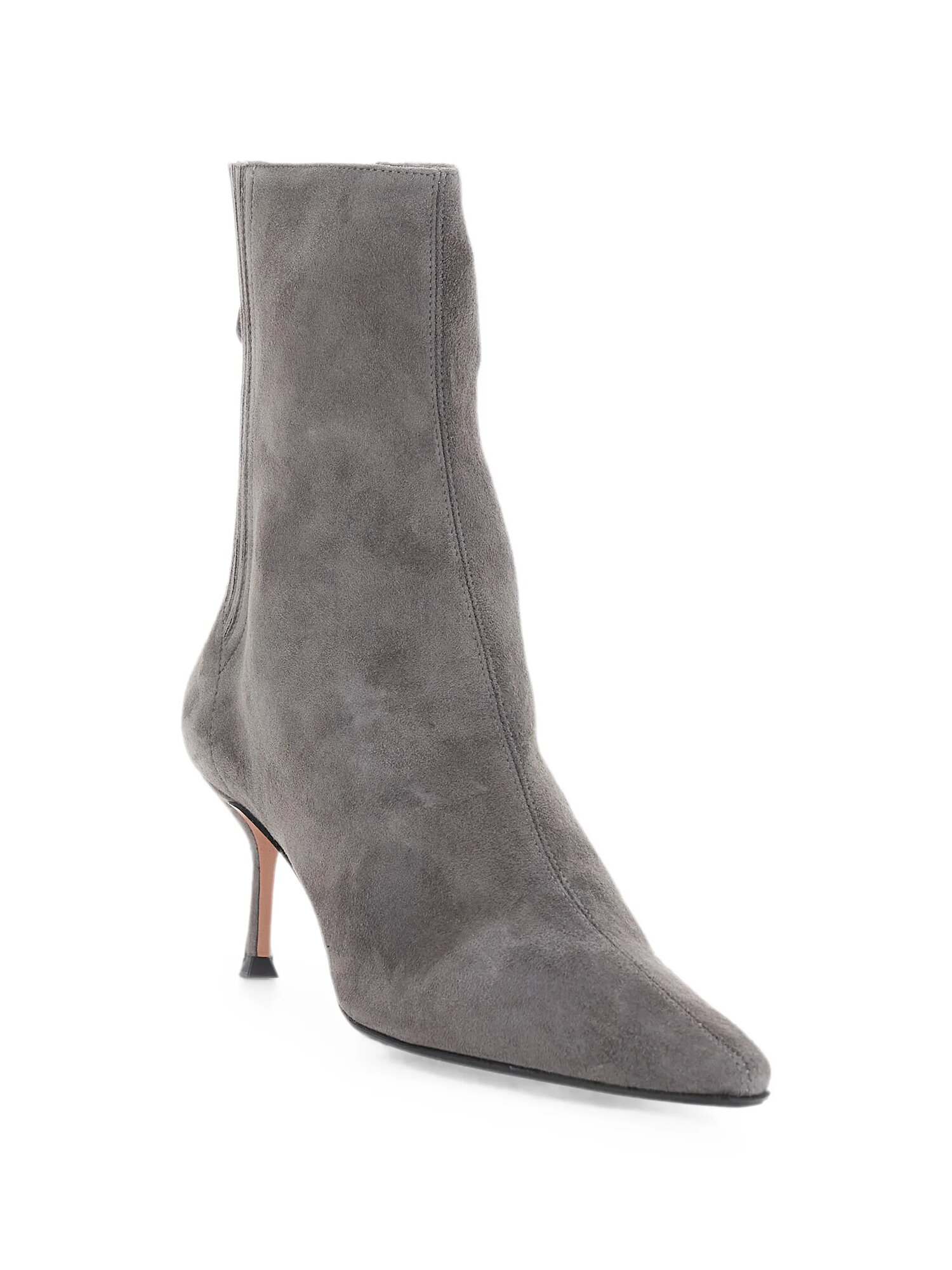 Ботинки Aquazzura Ribbed-panel suede ankle boots, размер 36 — фото 1