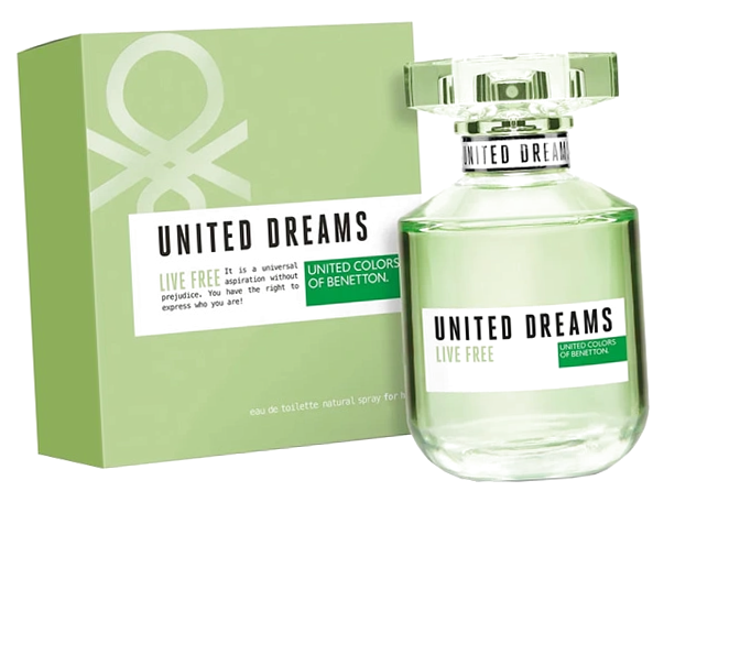 Benetton United Dreams Live Free туалетная вода для женщин 50 мл - Бенеттон Юнайтед Дримс Лайф Фри