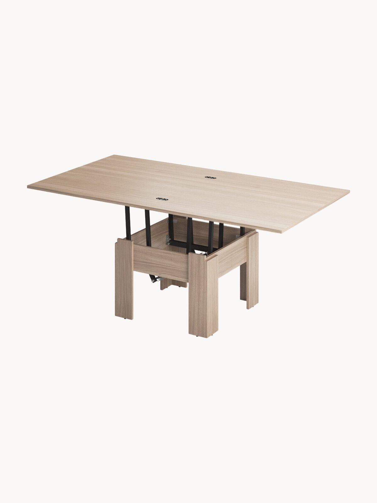 Стол трансформер Элит, журнальный столик кухонный раздвижной, обеденный лофт на 6 персон, ЛДСП дуб сонома, Ами мебель