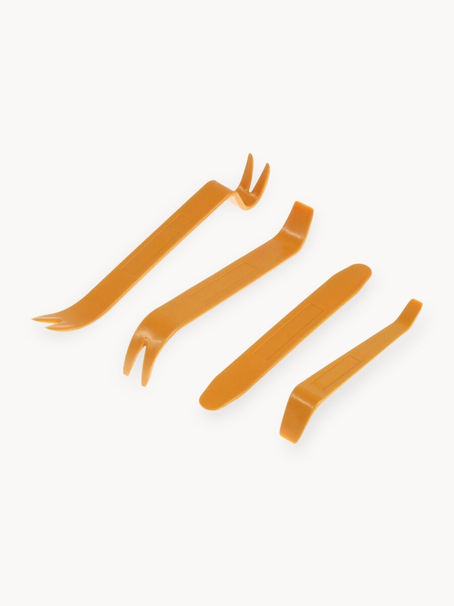 Набор съемников Сима-ленд, для разборки салона авто, 4 шт, желтый