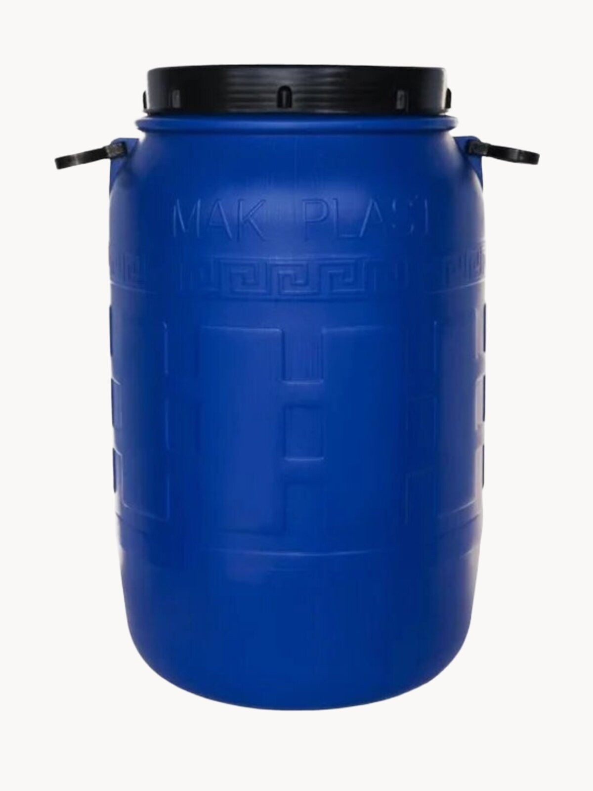 Бочка Тара. ру полиэтилен 100 л круглая, с винтовой крышкой, без вкладыша, с ручками цвет синий 35778, 455x455x750 мм