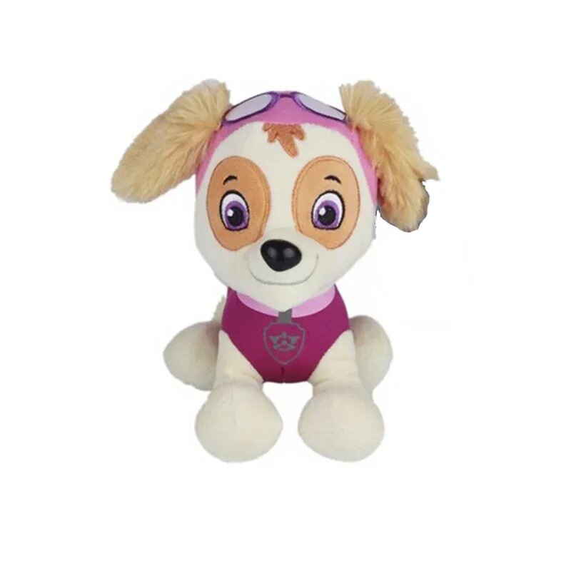 Мягкие игрушки щенки Paw Patrol Чейз и Скай Розовый, 13CM