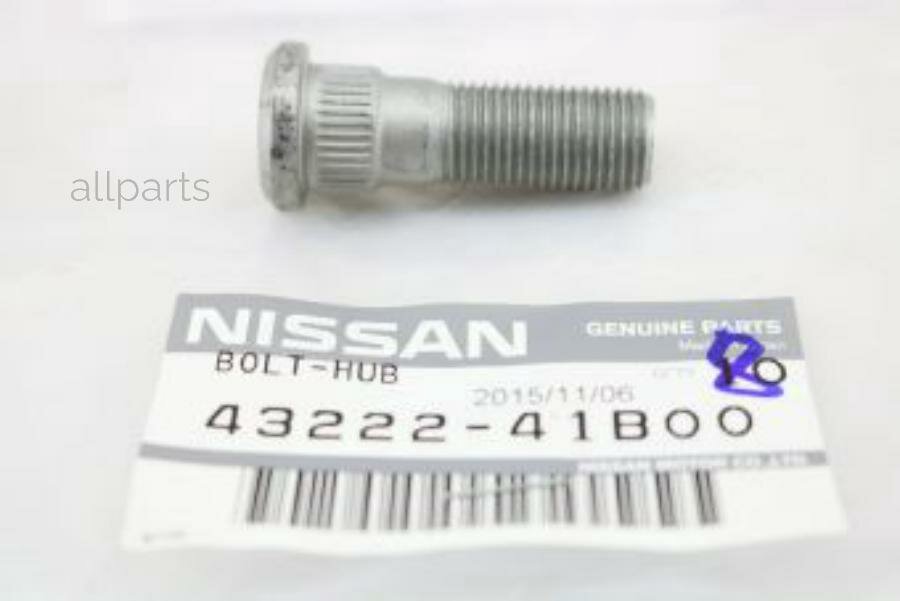 NISSAN 43222-41B00 Шпилька ступицы задней NISSAN 43222-41B00