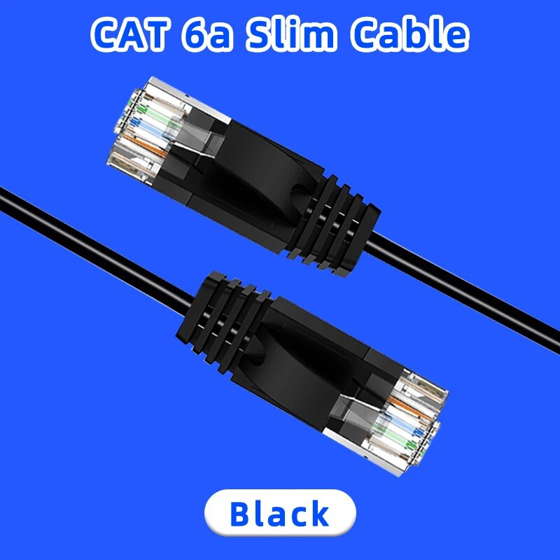 D-Sunty CAT6A Ethernet-кабель Cat 6a cable-black, 15m