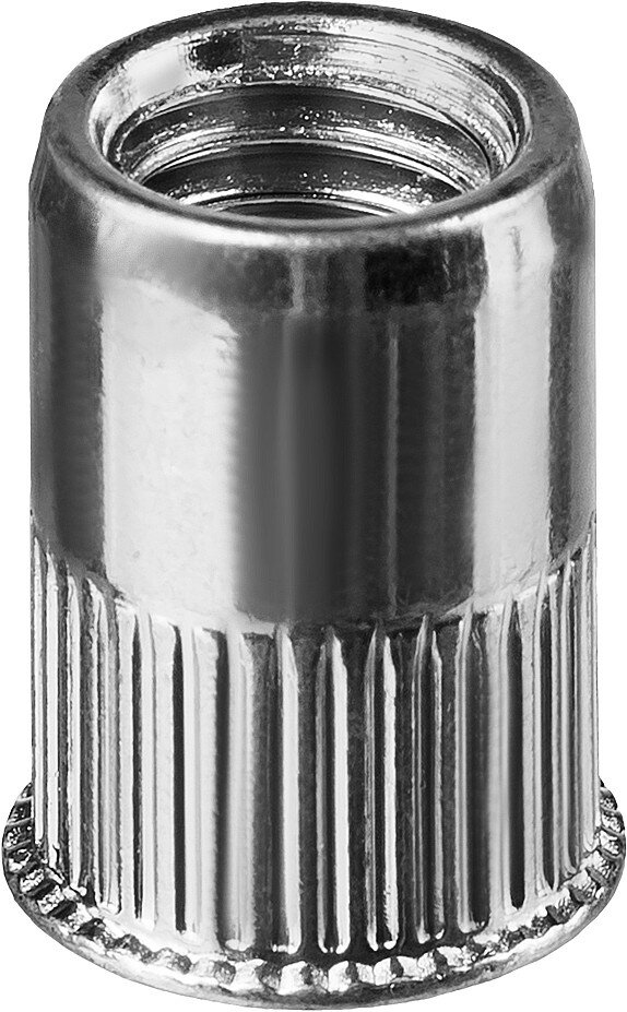 Стальные резьбовые заклепки с насечками KRAFTOOL Nut-R М5, уменьш. бортик, 1000шт 311708-05