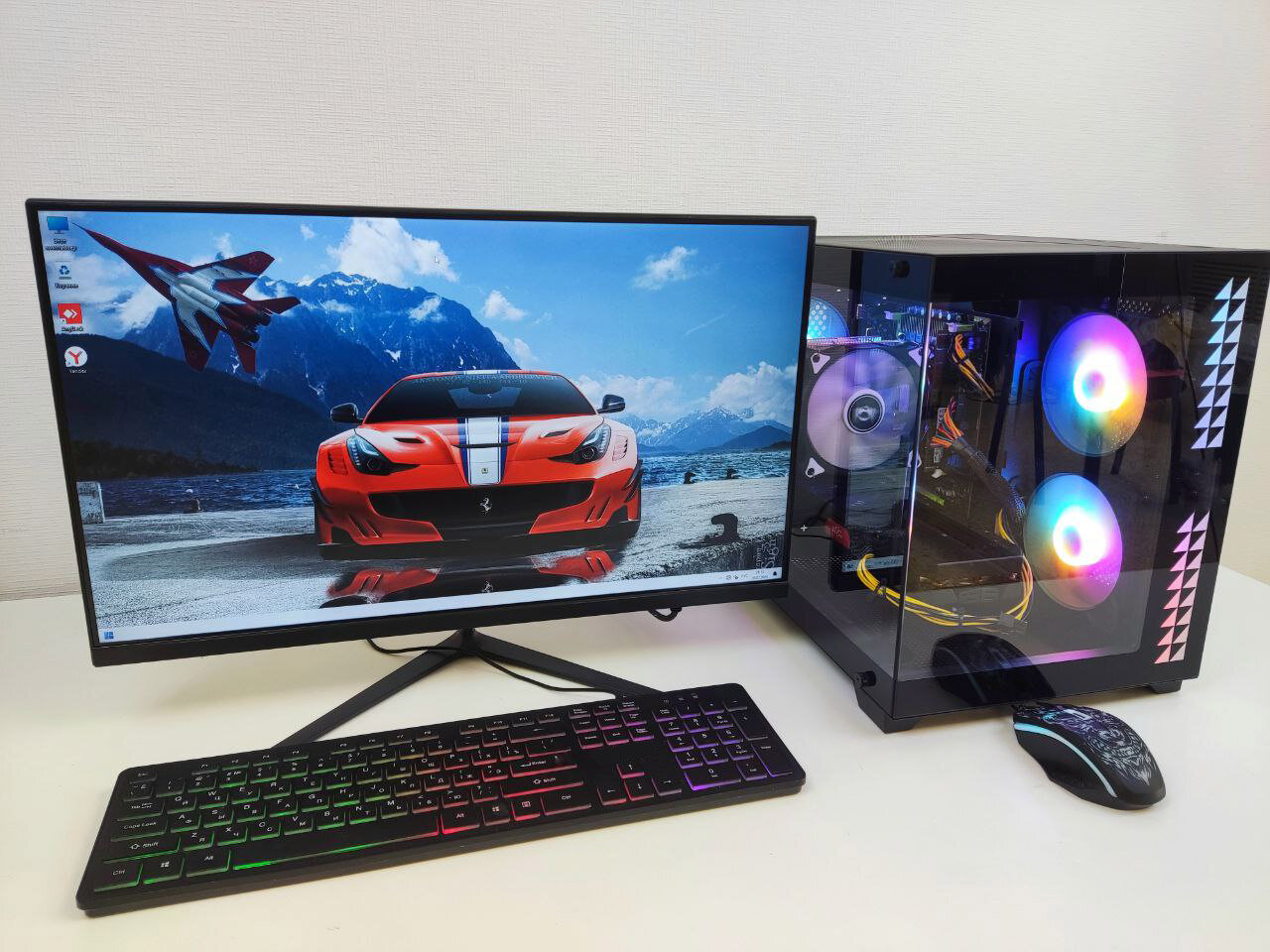 Компьютер Intel i7-2660v2 20 ядер/RX 580 8ГБ/16 ГБ/SSD-1024 Гб/Монитор-24"