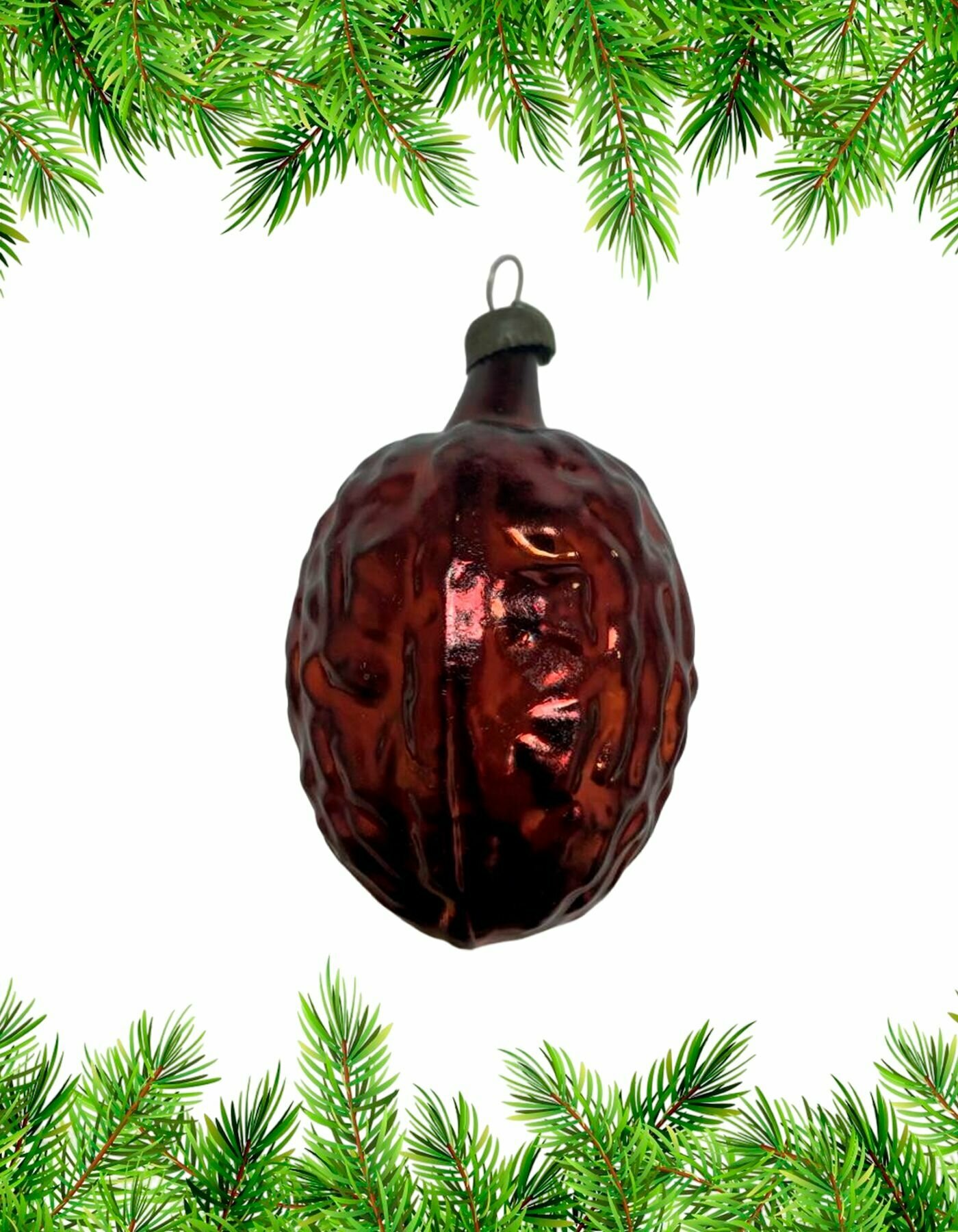 Игрушка на елку Орех 5см Винтаж из СССР