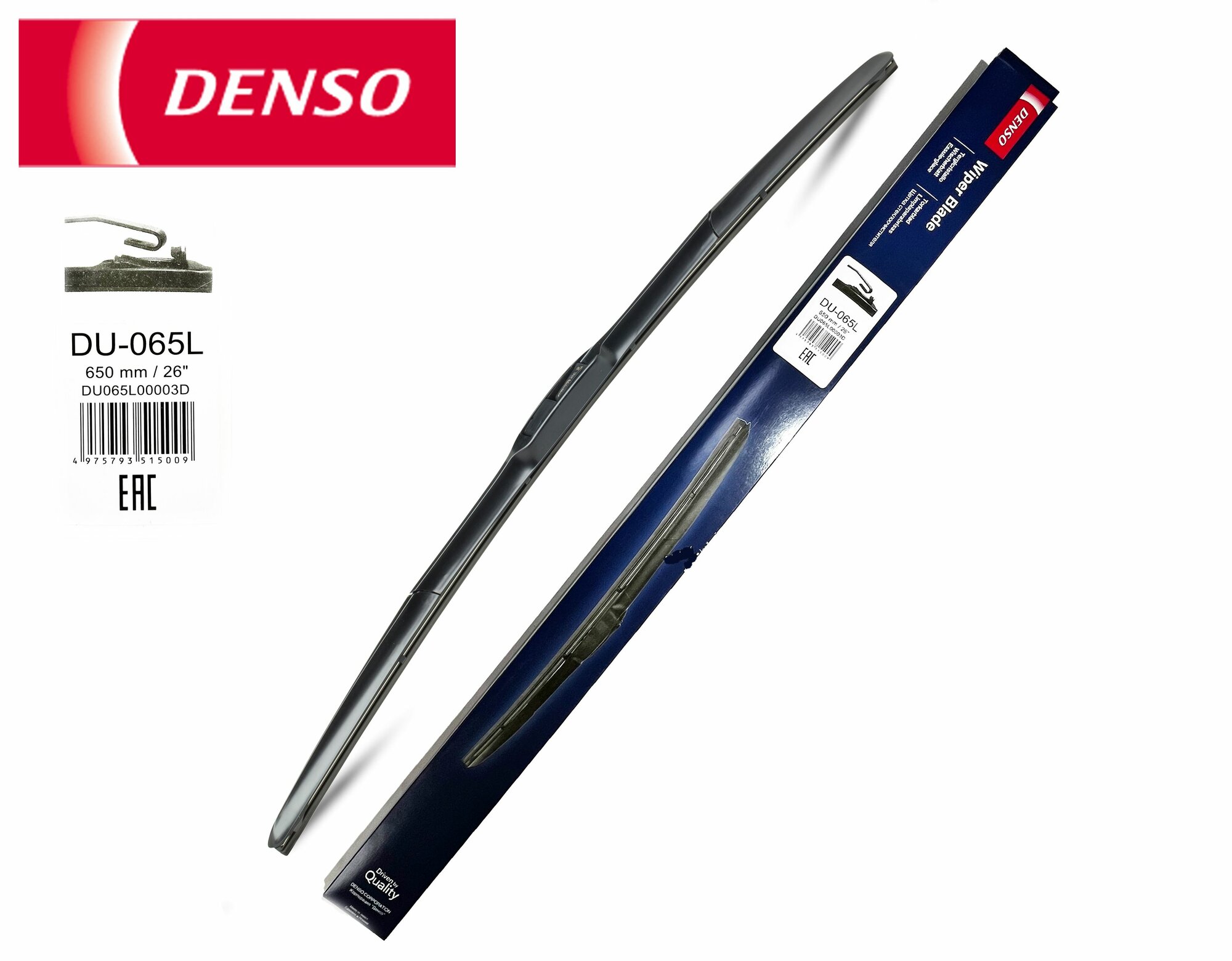 Щетка стеклоочистителя 650мм гибридная Denso DUR-065L