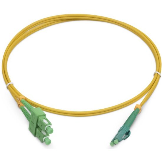 Патч-корд оптический Toplan , дуплексный, LC/APC-SC/APC, 657A1, 10 м, LSZH