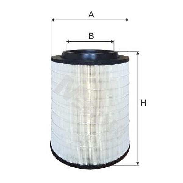 MFILTER A801 (0203104052 / 10301827 / 1613950300) фильтр воздушный 246-150 / 415 \iveco tector eurocargo1 / eurocargo2
