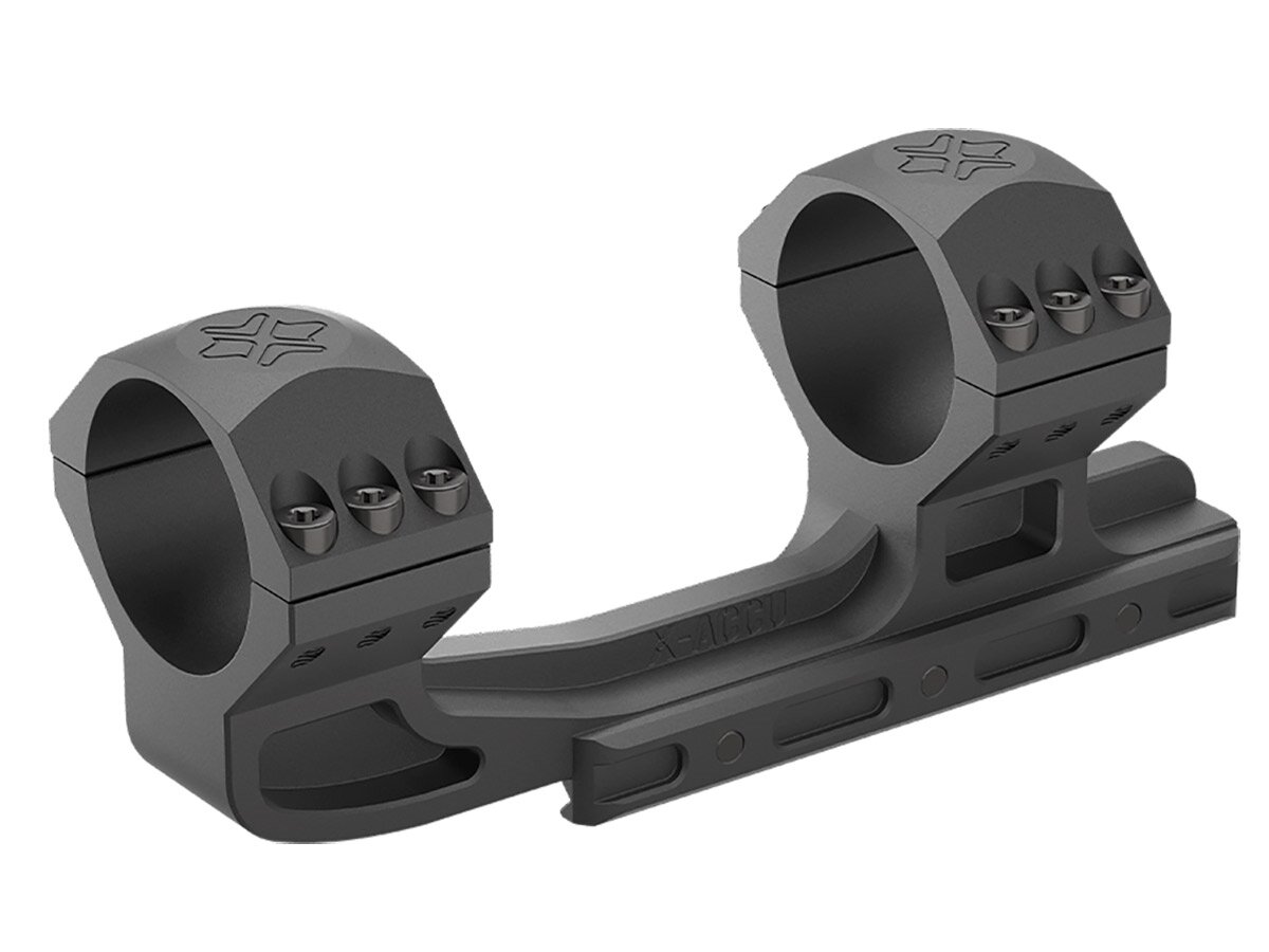 Кронштейн Vector Optics X-Accu 1.6" High Profile 34Мм На Picatinny С Выносом,20Moa, высокий (H=23Мм),6 Винтов, чёрный (Xasr-3015)