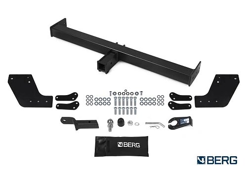Фаркоп (ТСУ) Грейт Вол Вингл 7 со съемным квадратом, тип Е, Берг