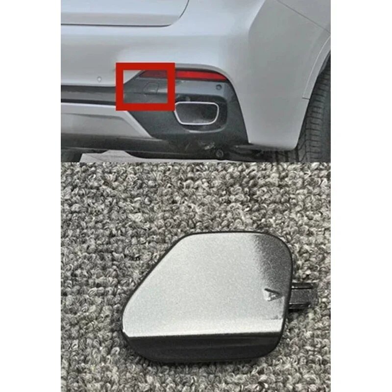 Автомобильный передний или задний передний бампер с буксировочным крючком, крышка для Rear deep gray