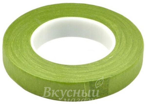 Лента для создания цветков Салатовая 27,3 м. Sadaf (Набор из 10 шт.)