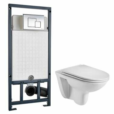 Комплект (инсталляция+унитаз+кнопка) WeltWasser MARBERG 507 + BAARBACH 004 GL-WT + MAR 507 SE