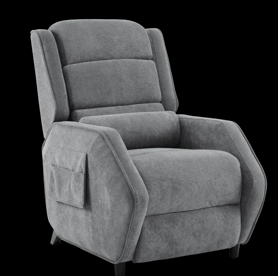 Кресло-софа компьютерное ZONE 51 RIDER Loft серое, для геймеров