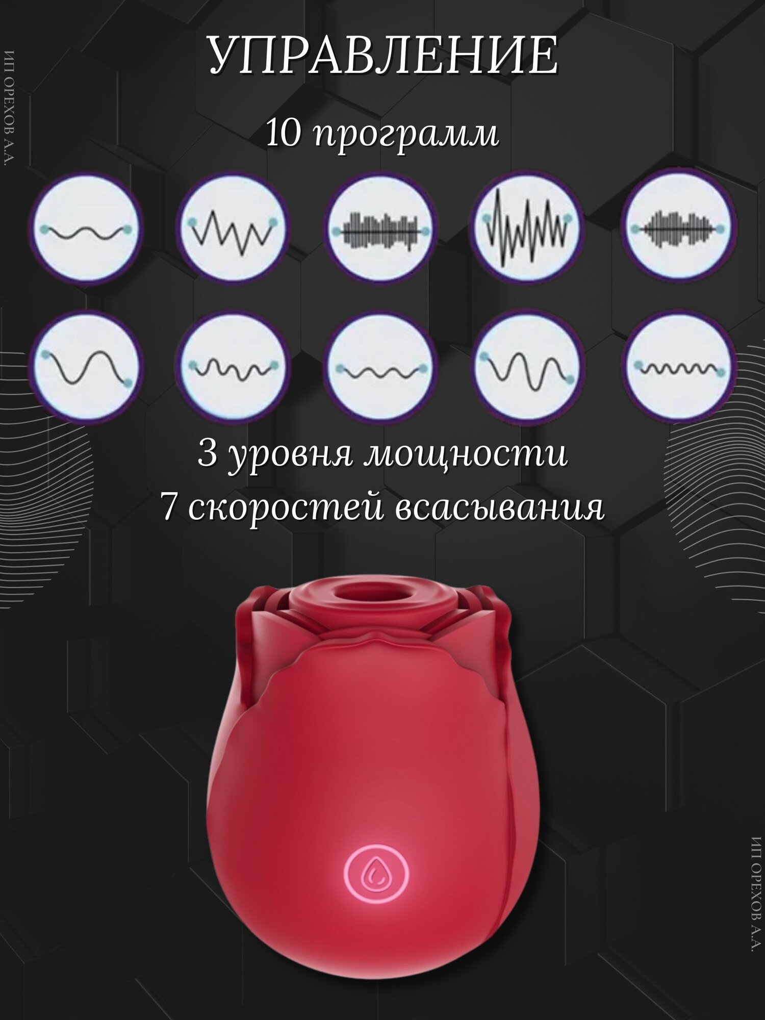 Вакуумный вибратор Роза, вибратор для женщин, стимулятор клитора и сосков, товары для взрослых 18+