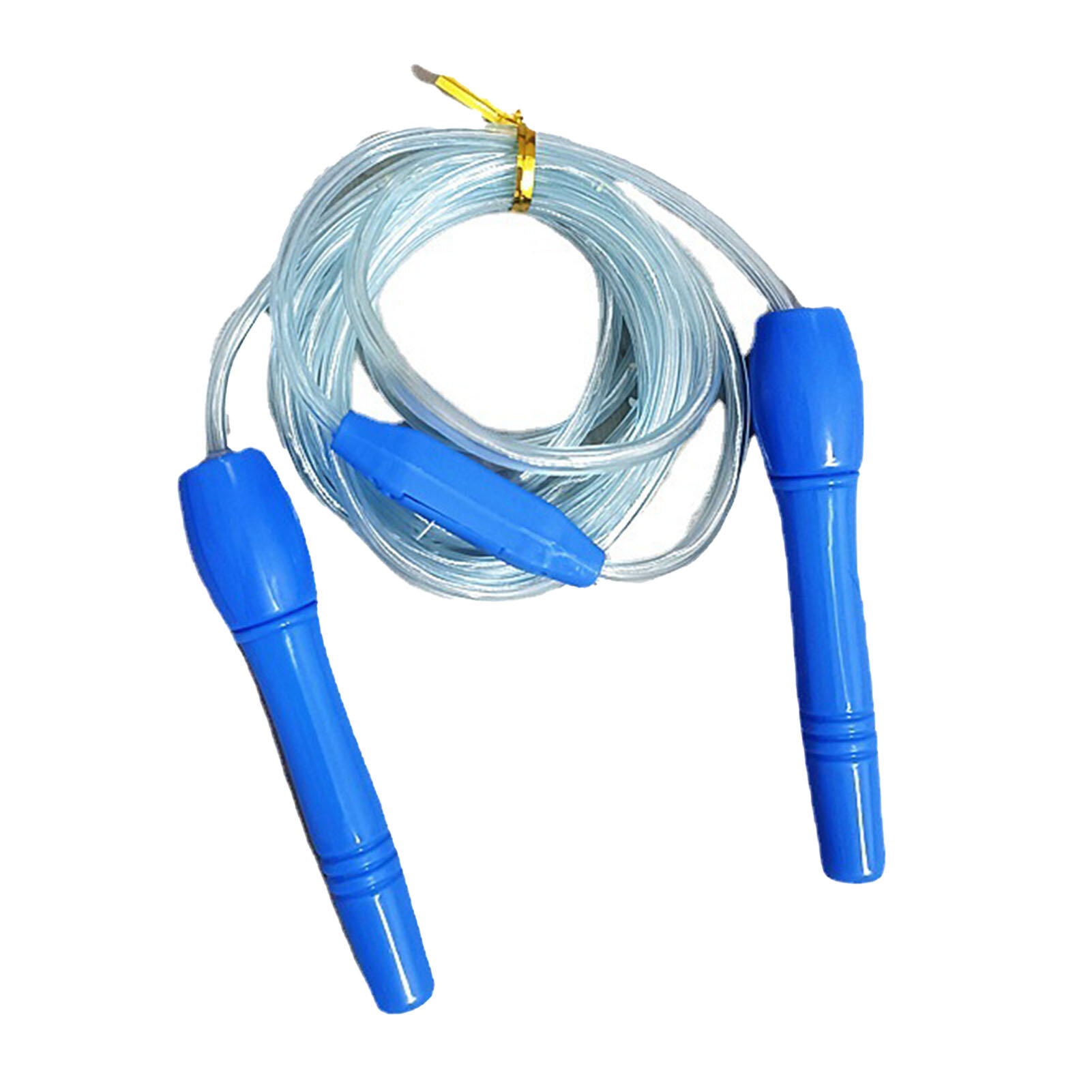 Adjustable Glowing Skipping Rope Glow in The Dark Jump for Adults Kids Children Blue