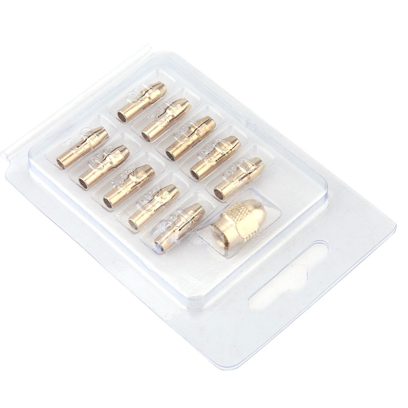 11 шт. 4-чечевочная медная буровая патрон Коллета для мини-электрической шлифовальной машины. Инструмент 0,5-3,2 мм